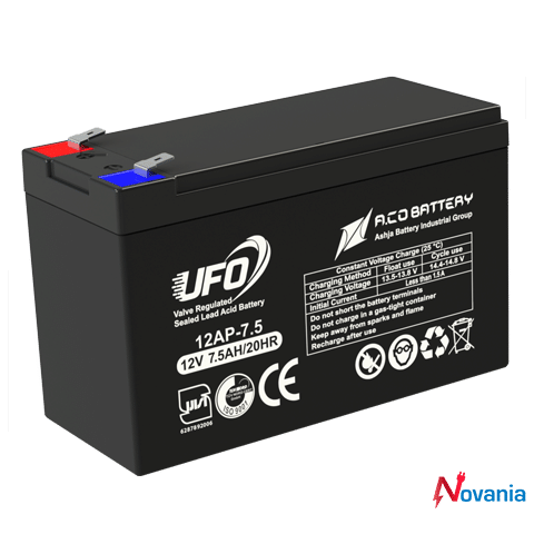 باتری یو پی اس یوفو 12ولت 7.5 آمپر - نوانیا